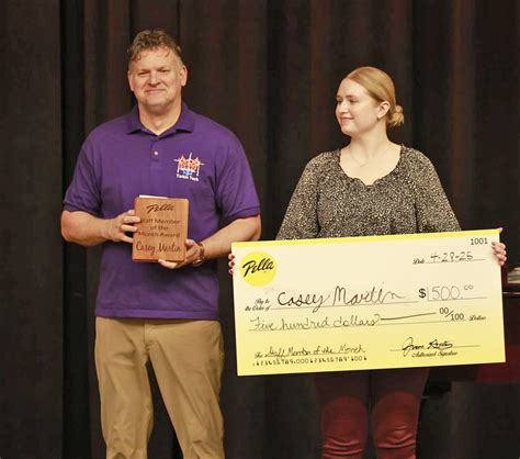 Atchison Pella Recently Recognized Two Tarkio High School Teachers As