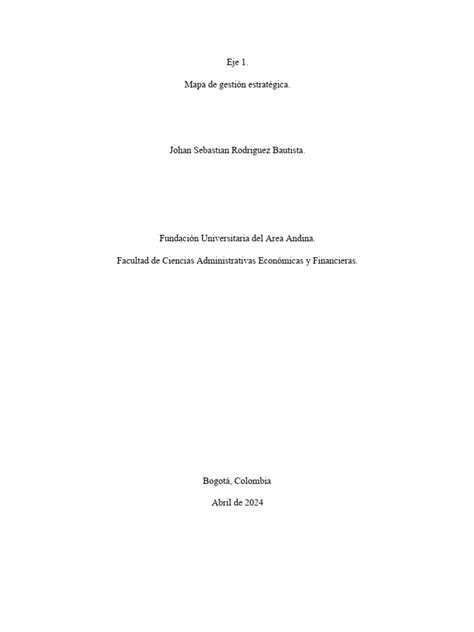 Gestion Estrategica Eje 1 Pdf Gestión Estratégica Economias