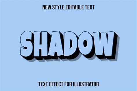 Shadow Text Effect Graphic By 2kaleh Studio2 Creative Fabrica