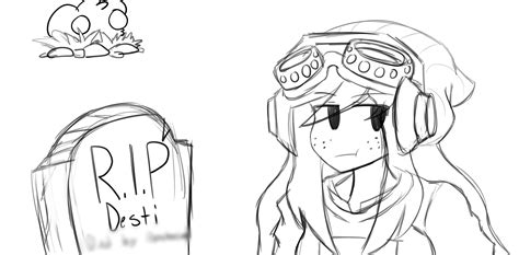 Desti And Meggy Sketch I Did O R Smg4