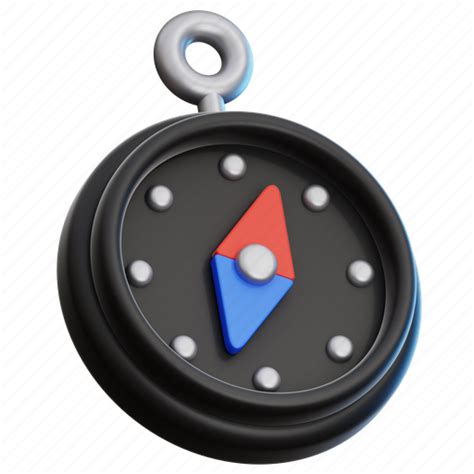 compass direction arrow location travel navigation gps 3d