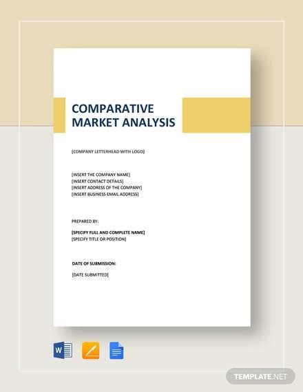 Free 18 Sample Market Analysis Templates In Pdf Excel Ms Word