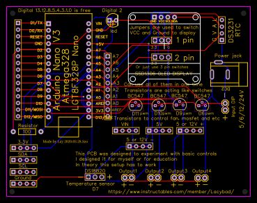 Arduino Nano Controller With Transistor EasyEDA Open Source Hardware Lab