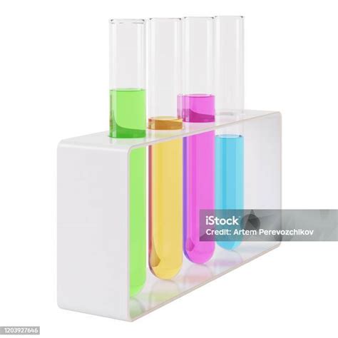 투명 유리 실험실 튜브 흰색 배경에 액체로 채워진 시험관 3d 렌더링 0명에 대한 스톡 사진 및 기타 이미지 0명 3차원 형태 건강관리와 의술 Istock