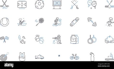Implements Line Icons Collection Tool Instrument Equipment Device Appliance Utensil