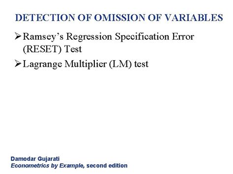 Chapter 7 Regression Diagnostic Iv Model Specification Errors