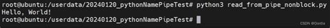Python进程间通信——命名管道（named Pipe、fifo）python 命名管道 Csdn博客