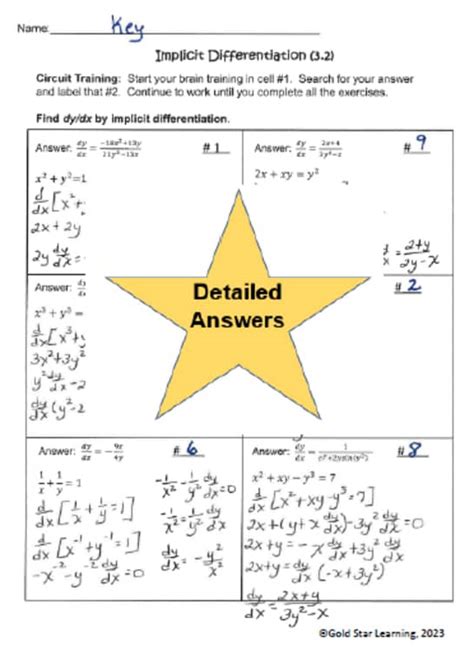 Implicit Differentiation Circuit Training Ap Calculus 32 Detailed