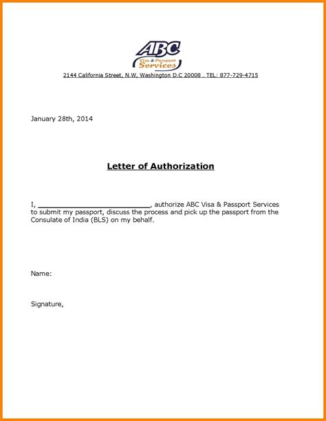 Sample Of Authorization Letter To Claim On My Behalf Printable Online