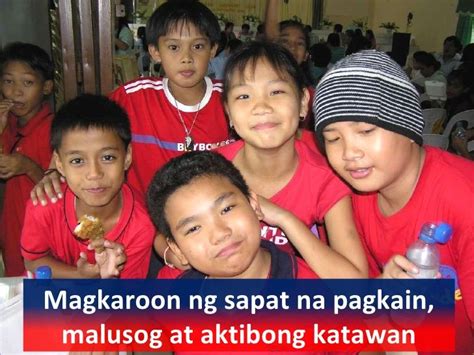 Karapatang Maisilang At Magkaroon Ng Sapat Na Pagkain