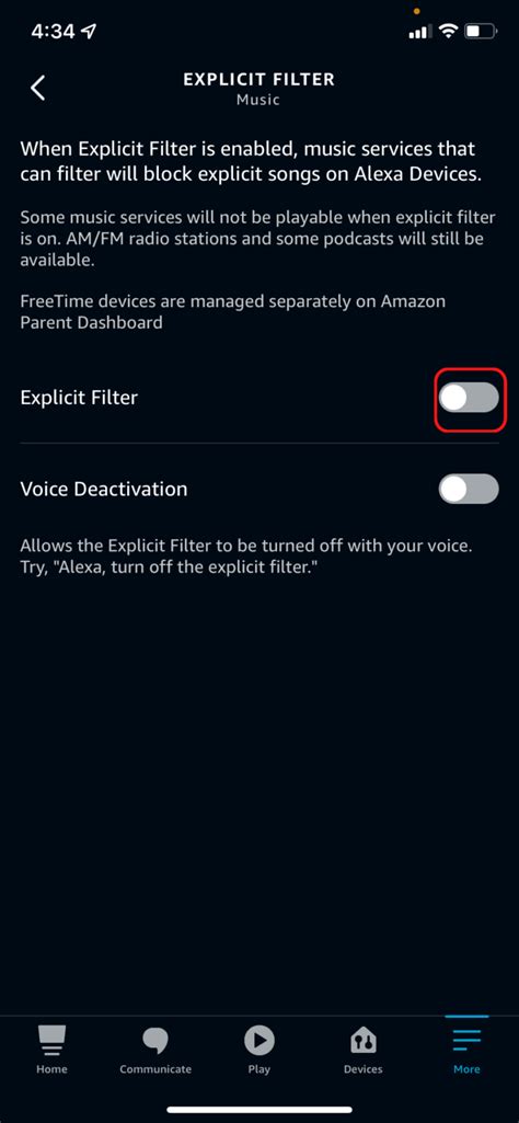 How To Turn Off Explicit Filter On Alexa