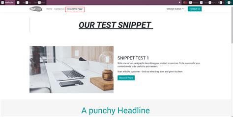 How To Create A Website Using Snippet In Odoo 16