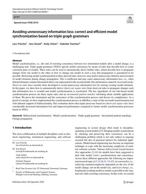 Pdf Avoiding Unnecessary Information Loss Correct And Efficient