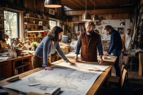 Premium Ai Image Design Team Brainstorming And Ideating Generative Ai