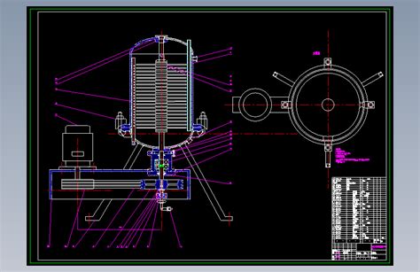 全自动立式过滤机的设计【含cad图纸】 Autocad 2000 模型图纸下载 懒石网