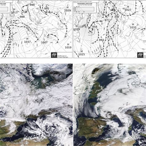 Synoptic Weather Maps For January 15th Top‐left Panel And January
