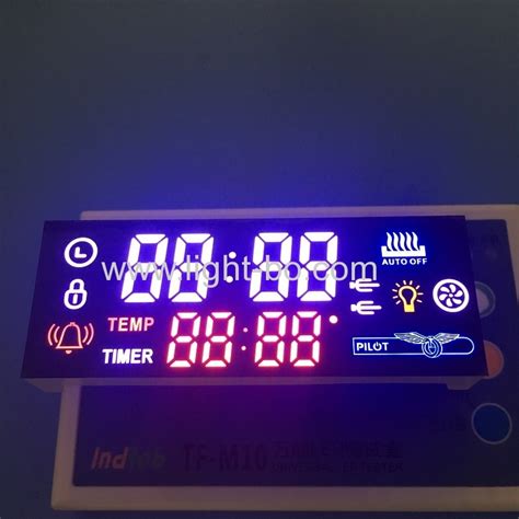 Customized Multicolor 8 Digit 7 Segment Led Display For Oven Timer Control Panel Manufacturers
