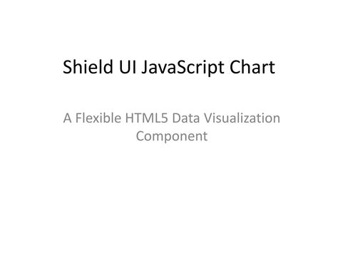 Shield UI JavaScript Chart PPTX