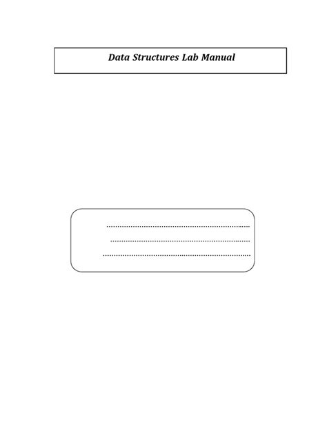 Dsa Lab Manual Ise 1 Pdf Queue Abstract Data Type Engineering