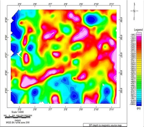 Source Parameter Imaging Spi Showing Depth To Magnetic Basement