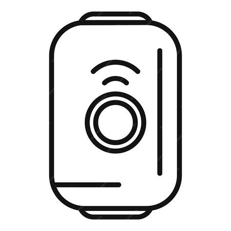 Premium Vector Small Wearable Tracker Icon Outline Vector Device Accessory