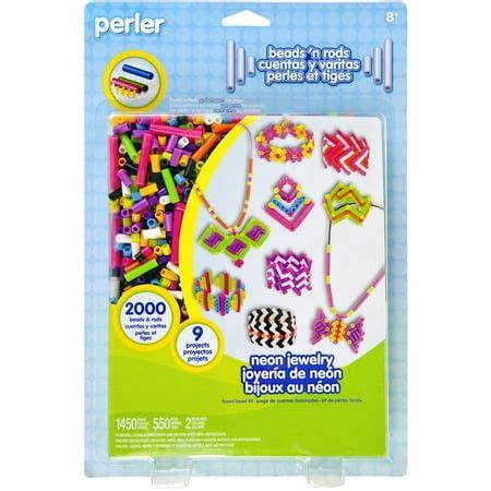 Perler Fun Fusion Fuse Bead And Rod Activity Kit Neon Jewelry 2000