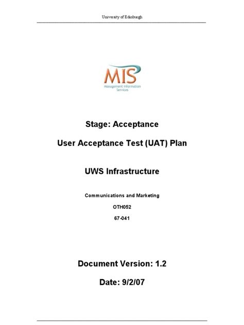 User Acceptance Test Plan Pdf Web Server Internet And Web