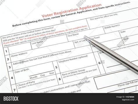 Voter Registration Image And Photo Free Trial Bigstock