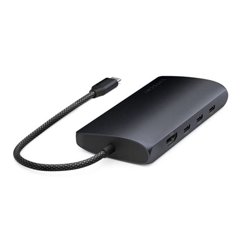 Адаптер Satechi Usb C Multiport Adapter 8k With Ethernet V3 Midnight