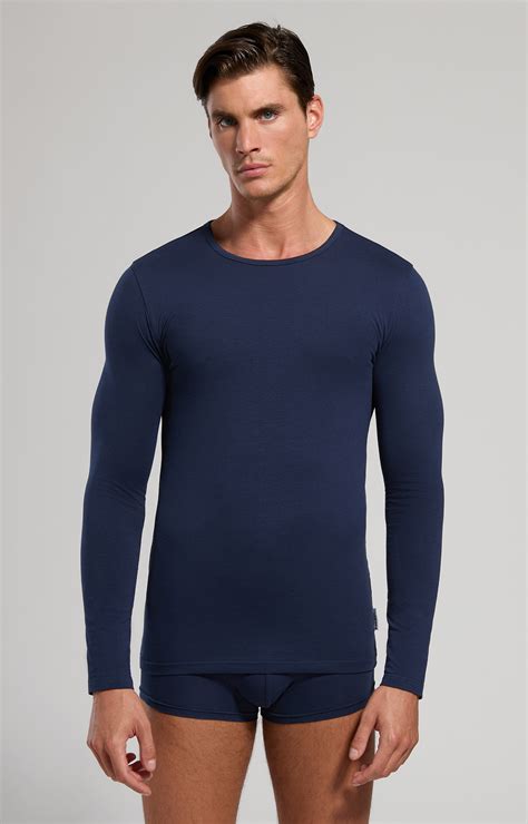 Mens Long Sleeve Undershirt Bikkembergs