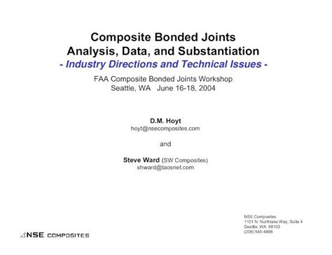 Pdf Composite Bonded Joints Analysis Data And · Pdf Filecomposite Bonded Joints Analysis