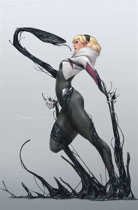 Artstation Spider Gwen The Ghost Spider 4 Symbiote Variant Cover
