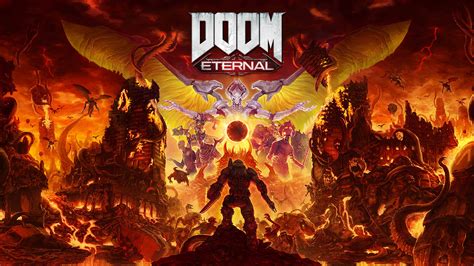 Doom Eternal Doomguy Monsters Poster 4k 32 Wallpaper Pc Desktop