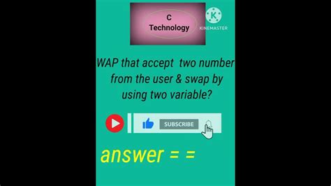 Swapping Number Using 2 Variable Programming In C Youtube