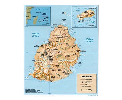 Maps Of Mauritius Collection Of Maps Of Mauritius Africa Mapsland