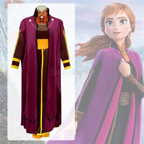 Disney Frozen 2 Anna Formal Dress Cosplay Costume Hqcosplay