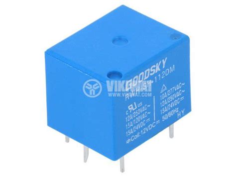 Реле електромагнитно rwh sh 112dm бобина 12vdc 15a 250vac spst
