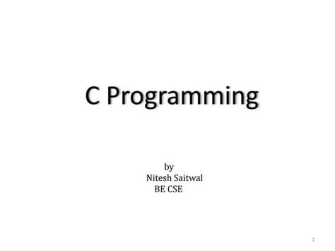 C Programming Language Tutorial For Beginners Javatpoint Pptx