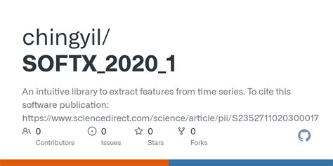 GitHub Chingyil SOFTX An Intuitive Library To Extract Features From Time Series To