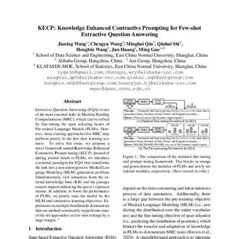 Kecp Knowledge Enhanced Contrastive Prompting For Few Shot Extractive Question Answering Acl
