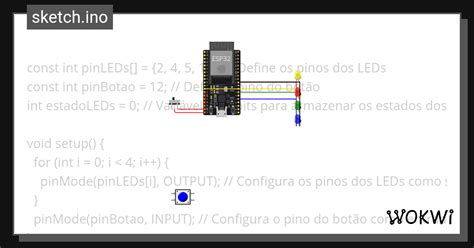 Pisca Led Wokwi Esp32 Stm32 Arduino Simulator