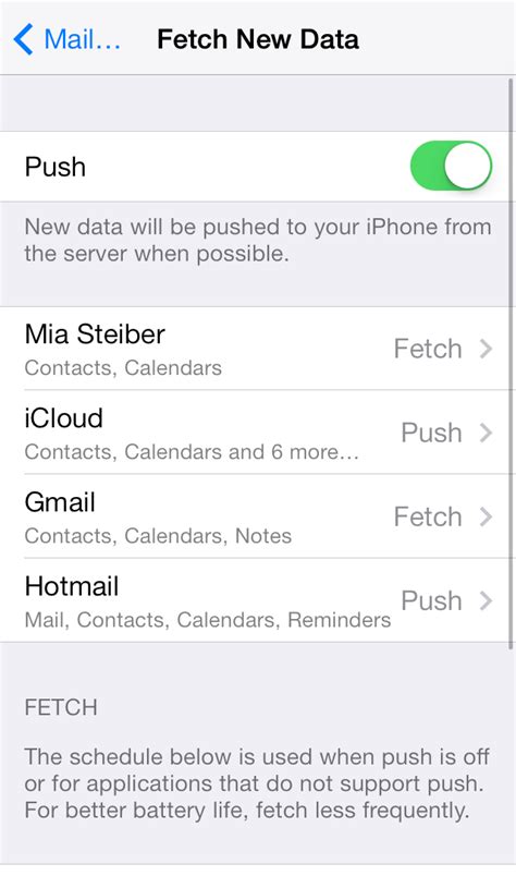 Fetch New Data Push Ios7 Screenshot Iphone Phonenomena Telstra Enterprise Partner