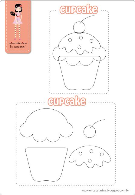 Como Fazer Cupcakes De Feltro Molde E Passo A Passo Inspire Sua Festa