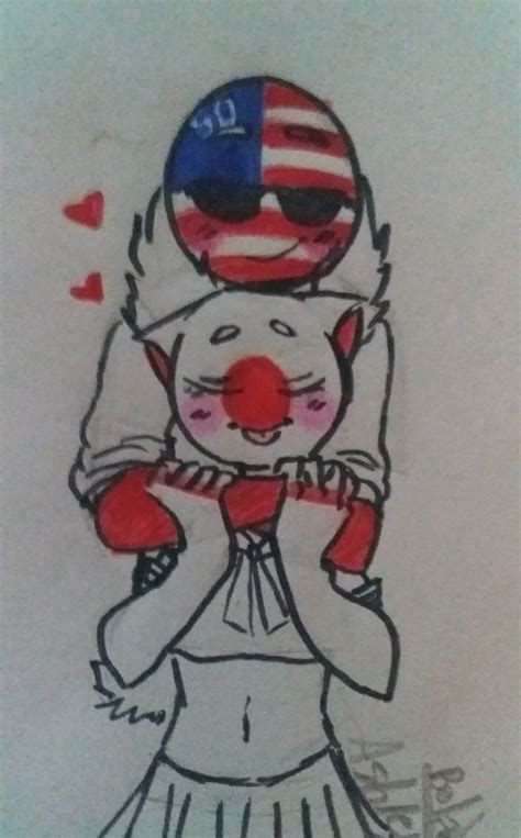 Eua X Japan Countryhumans Nightmare Night Country Art Cute Art