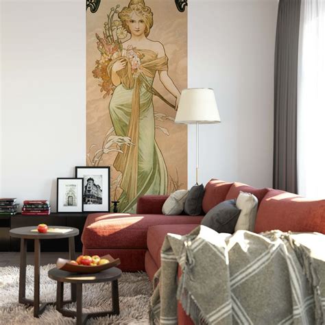 Fotomurale Mucha La Primavera Wall Artit