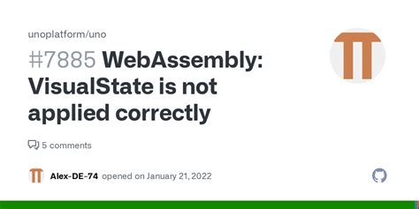 Webassembly Visualstate Is Not Applied Correctly · Issue 7885