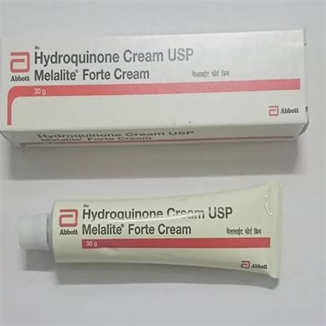 Melalite Forte Hydroquinone Cream Usp For Clinical Packaging Size