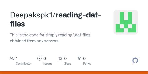 github deepakspk1 reading dat files this is the code for simply