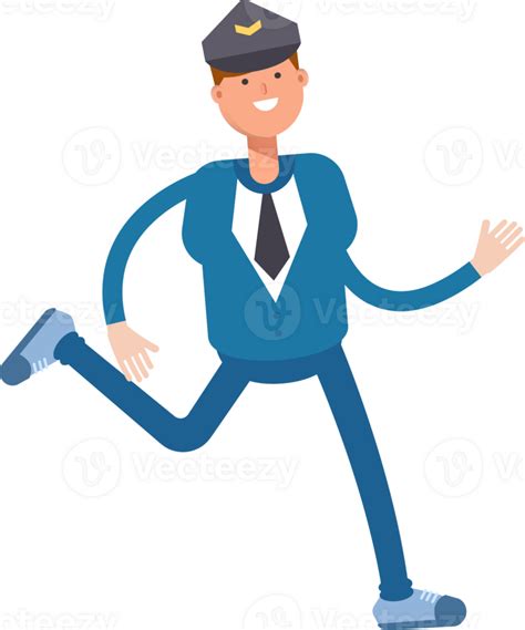 Postman Character Running 57914002 Png