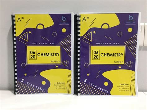 Igcse Chemistry 0620 Past Year Paper 4and6 Hobbies And Toys Books And Magazines Textbooks On Carousell